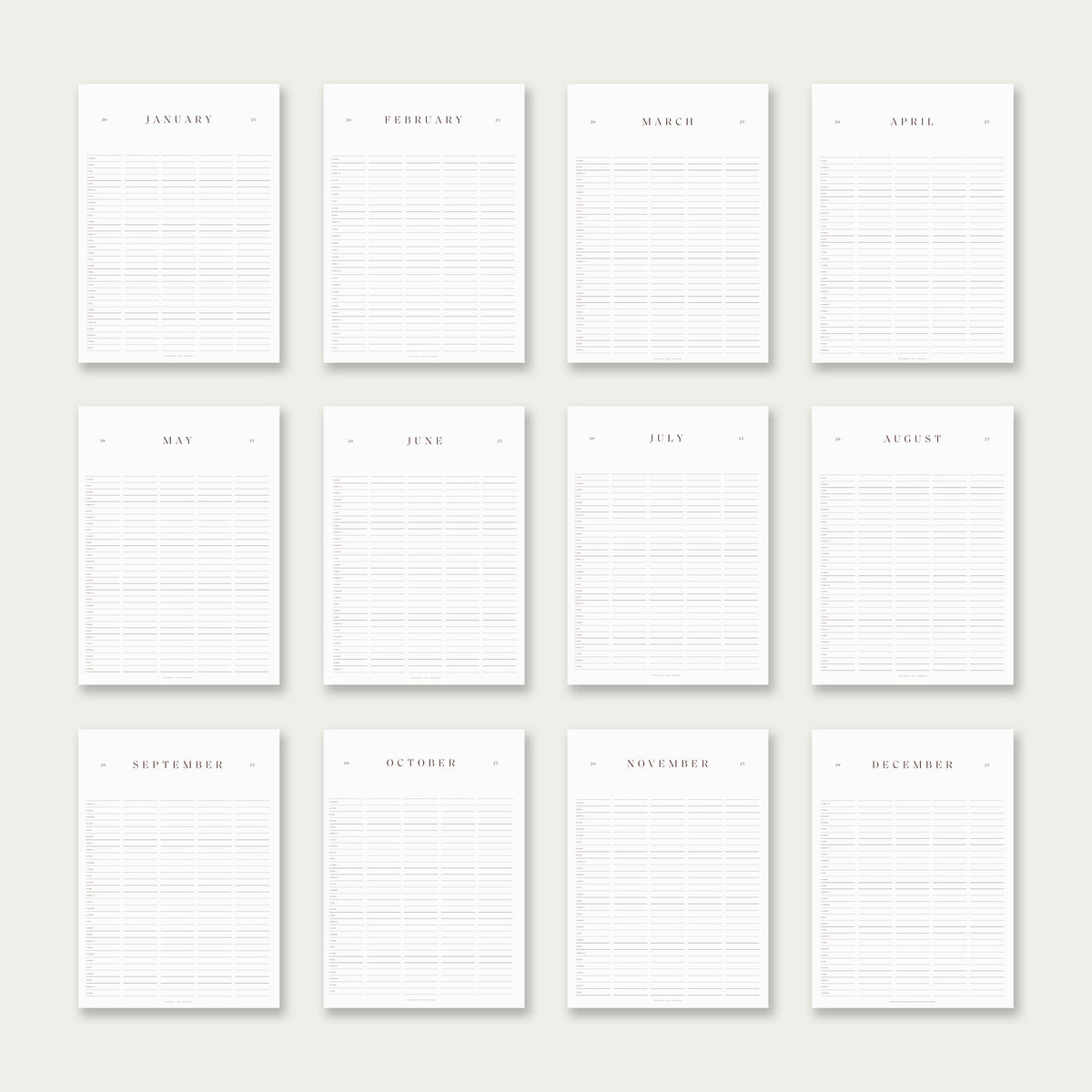 Refill Posters 2025 - 50x70cm - Without Frame – Kbhavn Group